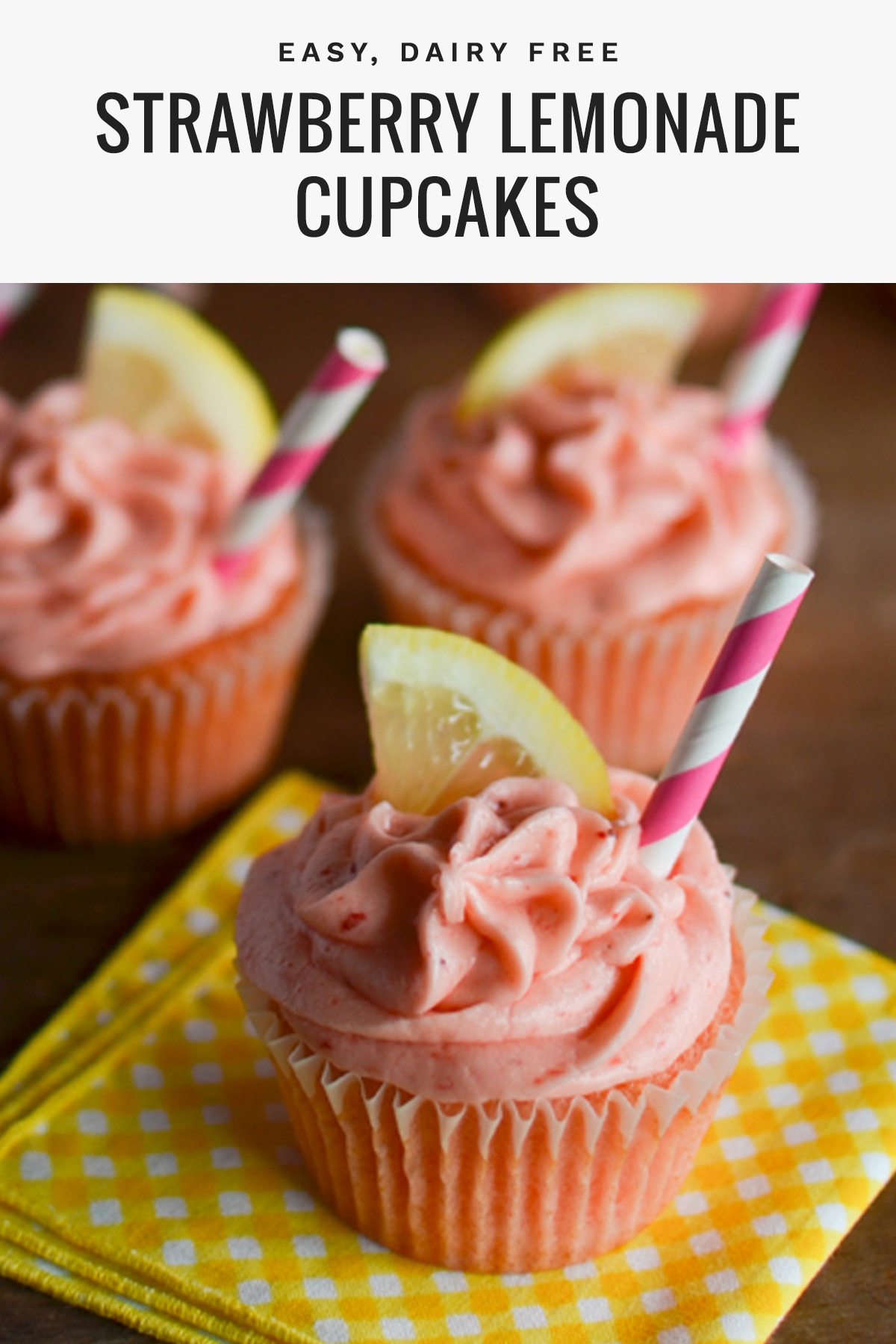 Strawberry Lemonade Cupcakes - Simply Whisked