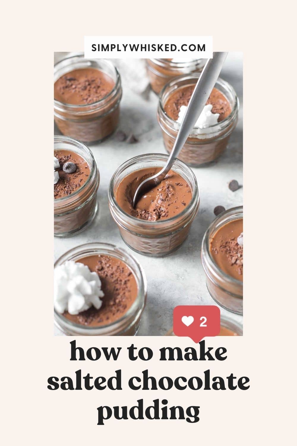 Salted Chocolate Pudding (Dairy Free) - Simply Whisked