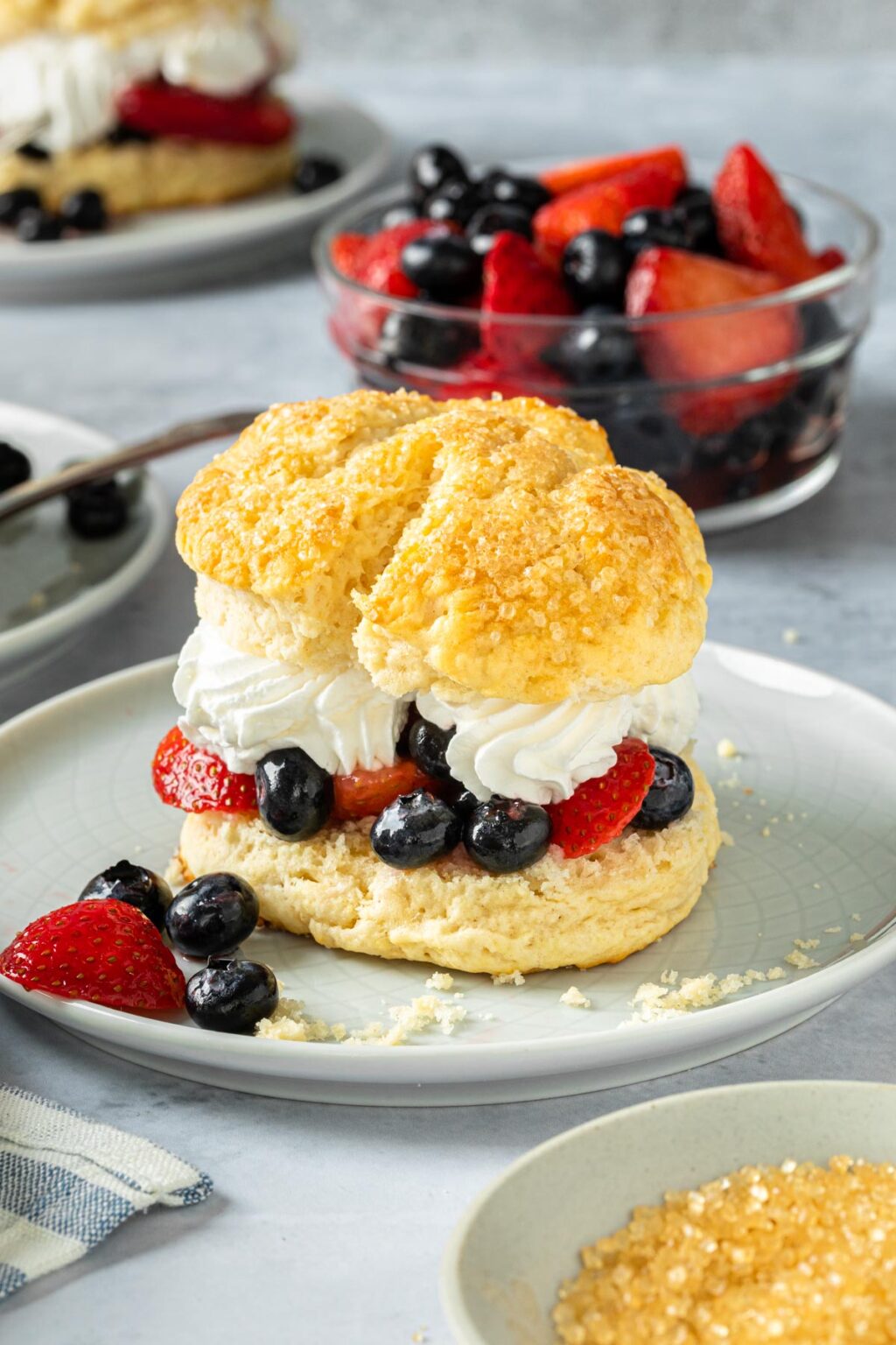 Strawberry Blueberry Shortcake DF, Vegan Option - Simply Whisked