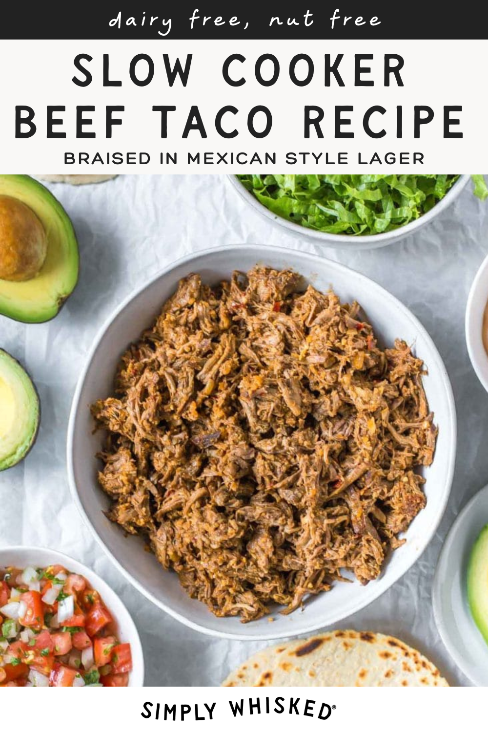The BEST Slow Cooker Beef Tacos - Simply Whisked