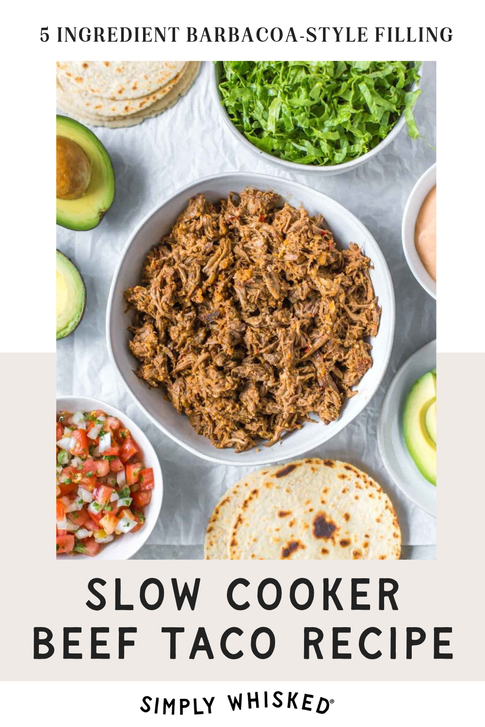 The BEST Slow Cooker Beef Tacos - Simply Whisked