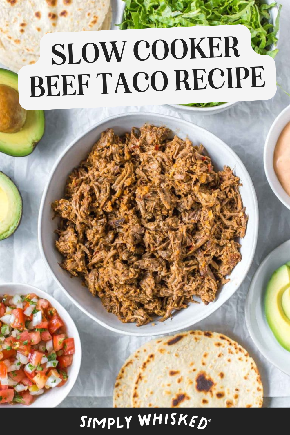 The BEST Slow Cooker Beef Tacos - Simply Whisked