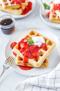 Homemade Waffles (Dairy Free) (Dairy Free, No Milk) - Simply Whisked