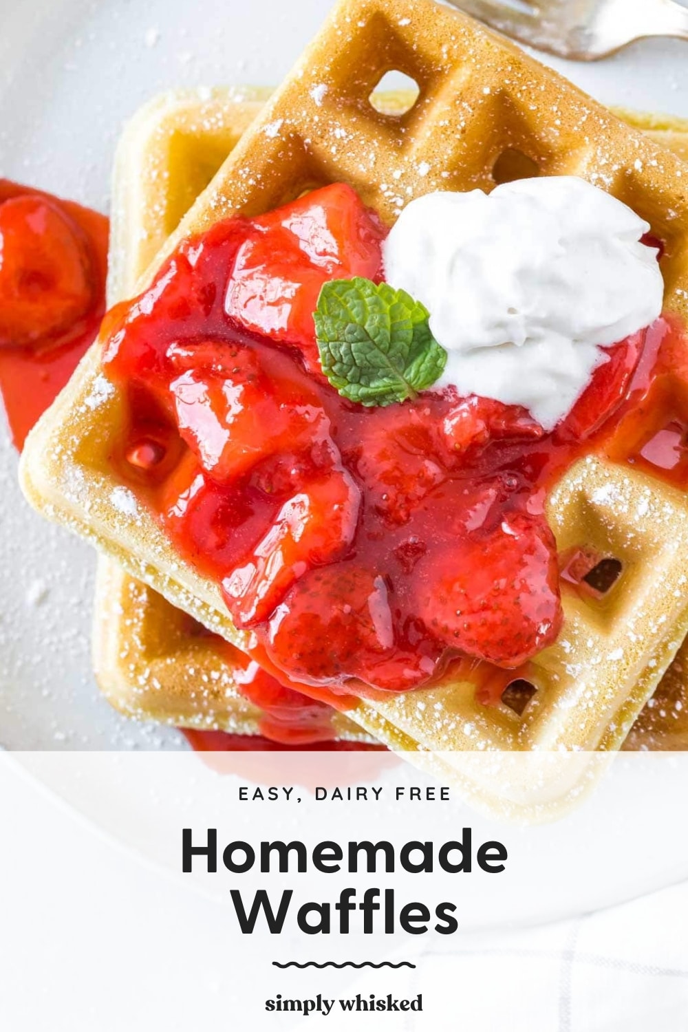Homemade Waffles (Dairy Free) (Dairy Free, No Milk) - Simply Whisked
