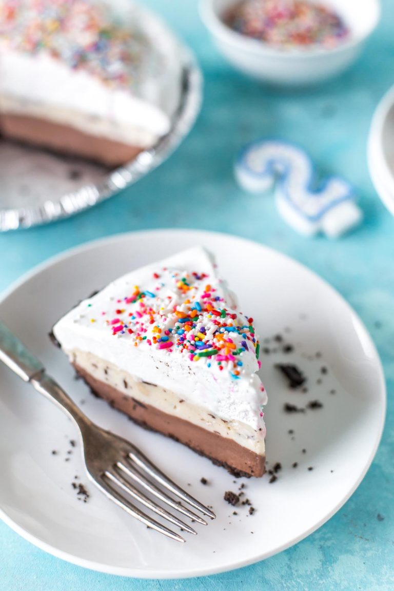 4 Layer, Ice Cream Pie (Dairy Free, Vegan) - Simply Whisked