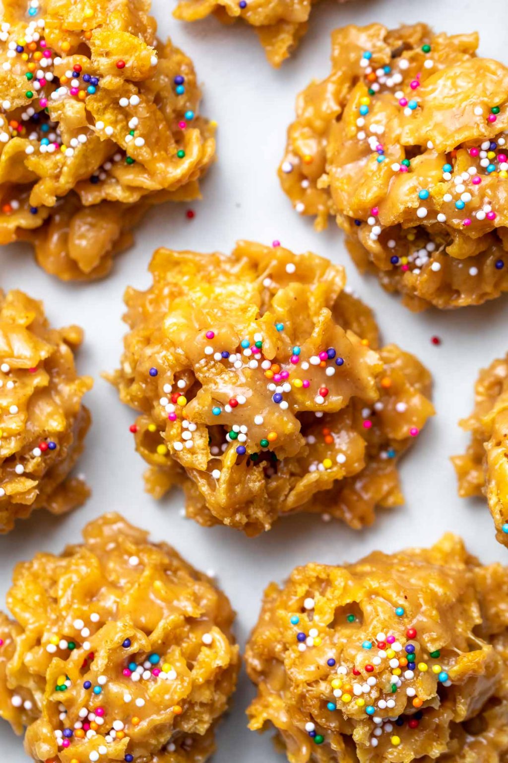 Peanut Butter Cornflake Cookies (Cornflake Candy) - Simply Whisked