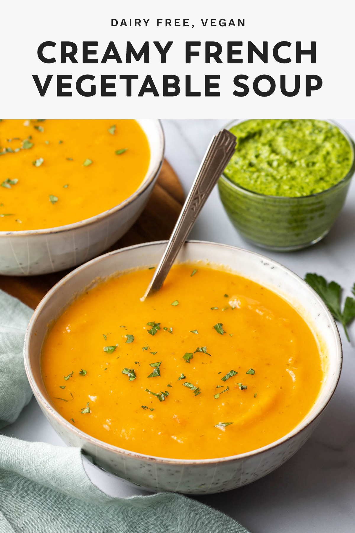 Potage aux Legumes (Creamy Vegetable Soup) - Simply Whisked