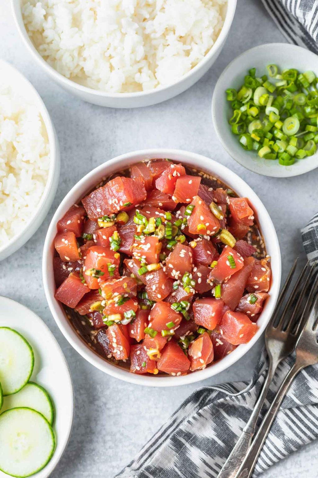 Ahi Tuna Poke Bowl Recipe (easy!) - Simply Whisked
