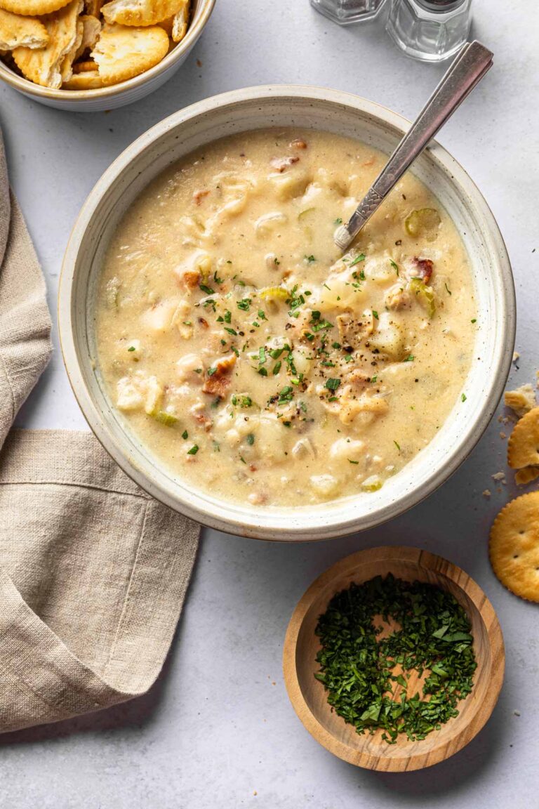 Dairy Free Clam Chowder - Simply Whisked