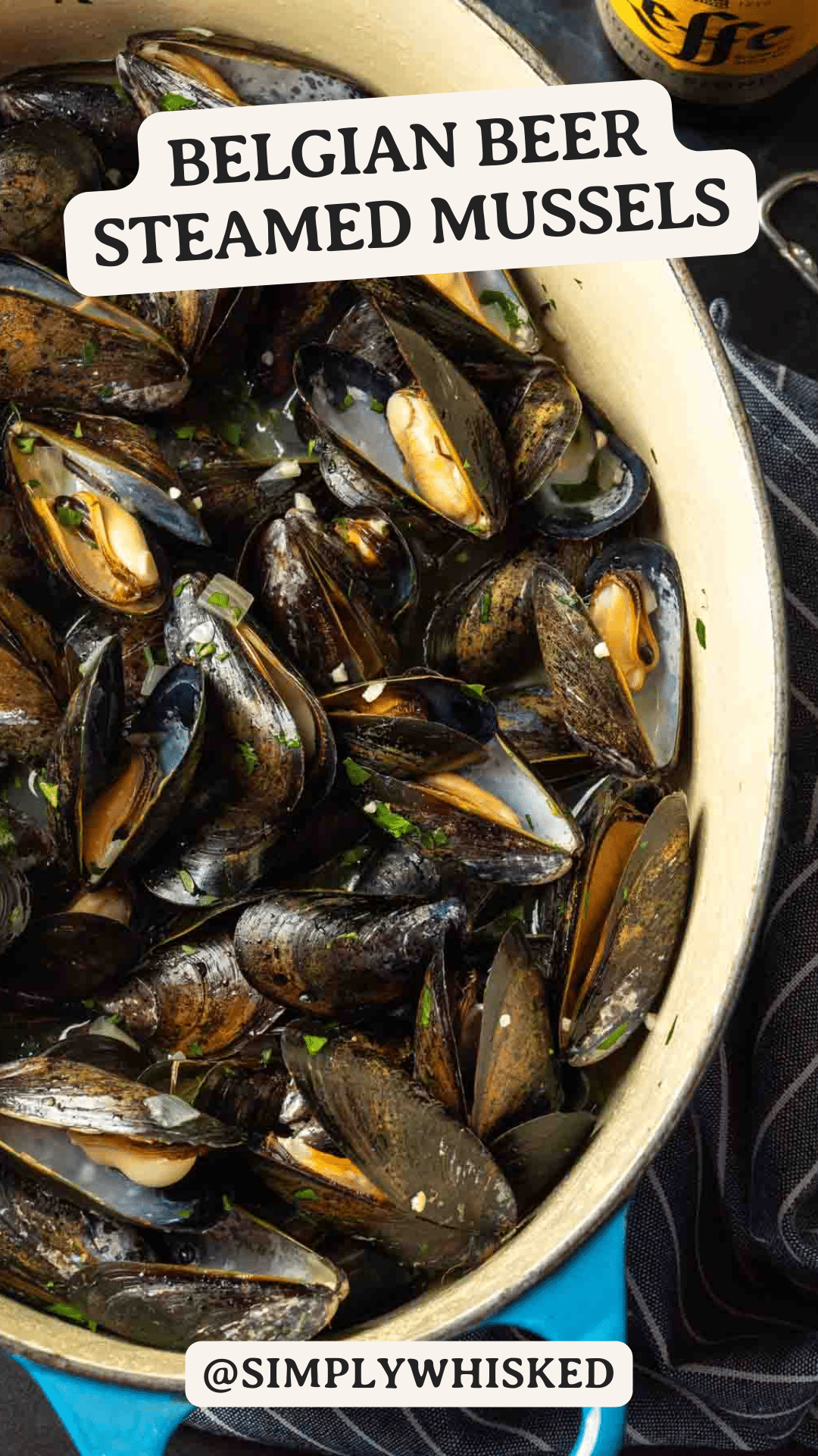 Beer Steamed Mussels (Moules Marinieres) - Simply Whisked