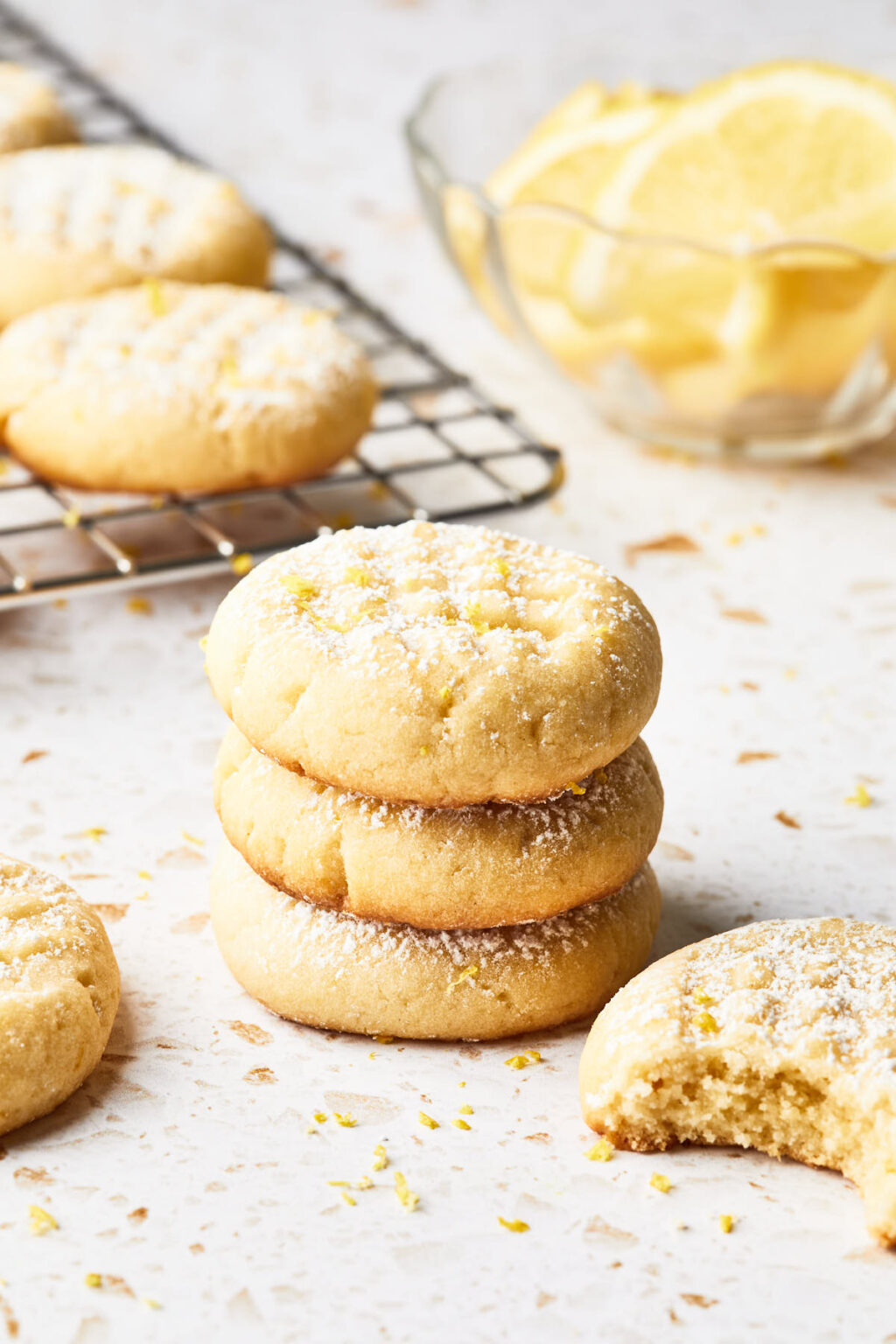 Lemon Butter Cookies (Dairy Free Option) - Simply Whisked